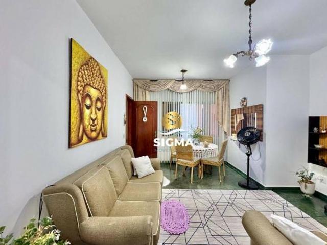 Apartamento com 3 dormitórios sendo 1 suite à venda, 100 m² por R$ 567.000 Praia do Tombo Guaru