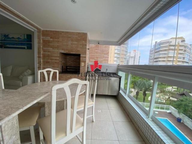 Apartamento com 3 dormitórios, sendo 1 suíte, com 2 vagas de garagem, 106 m², à locação por R$ 1.500,00 Bertioga/SP, Riviera de São Lourenço, Módulo: 8