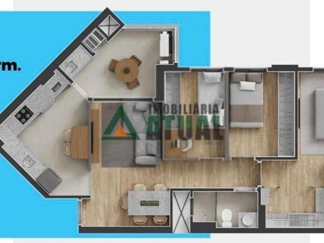 APARTAMENTO COM 3 DORMITÓRIOS SENDO UMA SUÍTE NA REGIÃO OESTE