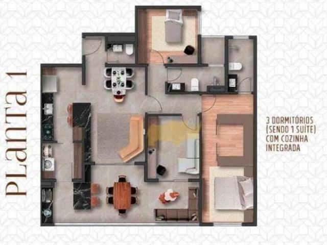 Apartamento com 3 quartos à venda, 104 m² por R$ 679.000 Jardim Portugal Rio Claro/SP