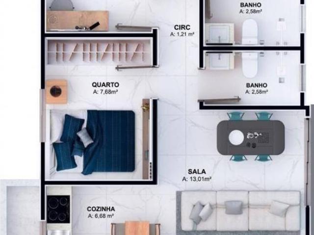 Apartamento com 3 quartos à venda, 61 m² por R$ 380.000 Candelária Belo Horizonte/MG