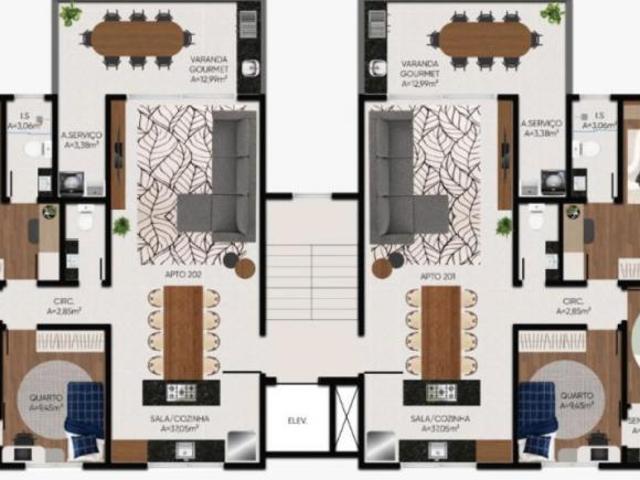 Apartamento com 3 quartos à venda em Contagem, no bairro Jardim Riacho Das Pedras