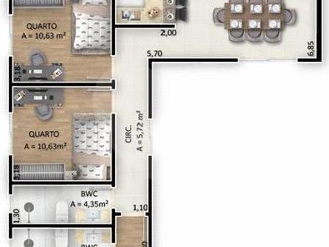 Apartamento com 3 quartos à venda em Água Verde PR