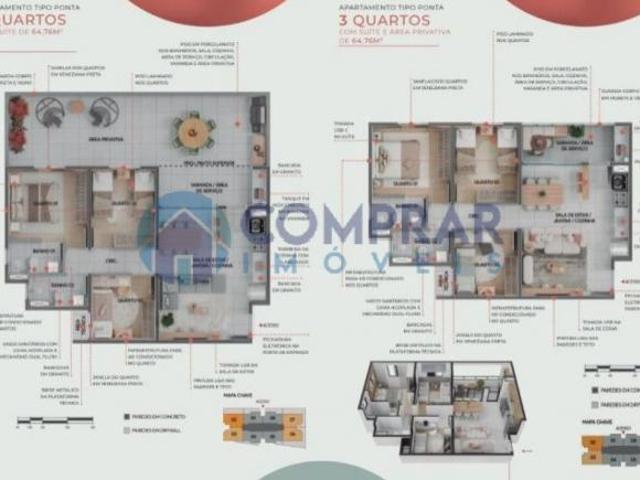 Apartamento com 3 quartos à venda em Belo Horizonte, no bairro Dom Cabral