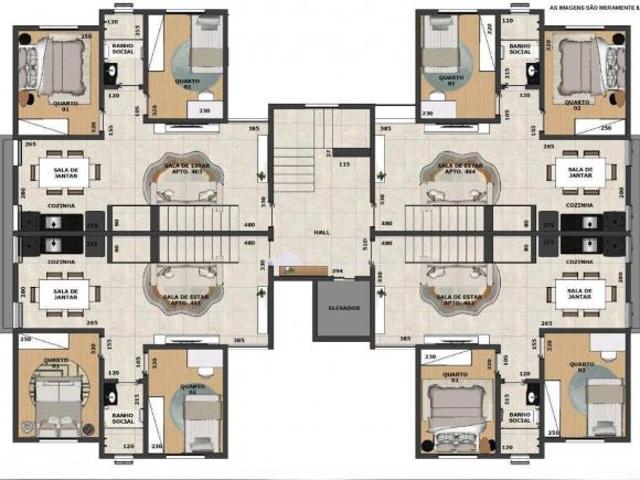 Apartamento com 3 quartos à venda em Belo Horizonte, no bairro Santa Mônica