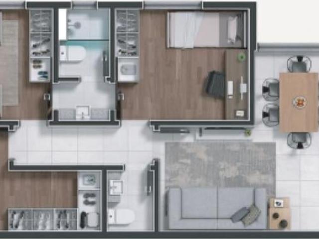Apartamento com 3 quartos à venda em Belo Horizonte, no bairro Santa Efigênia