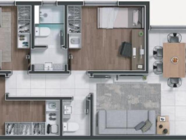 Apartamento com 3 quartos à venda em Belo Horizonte, no bairro Santa Efigênia