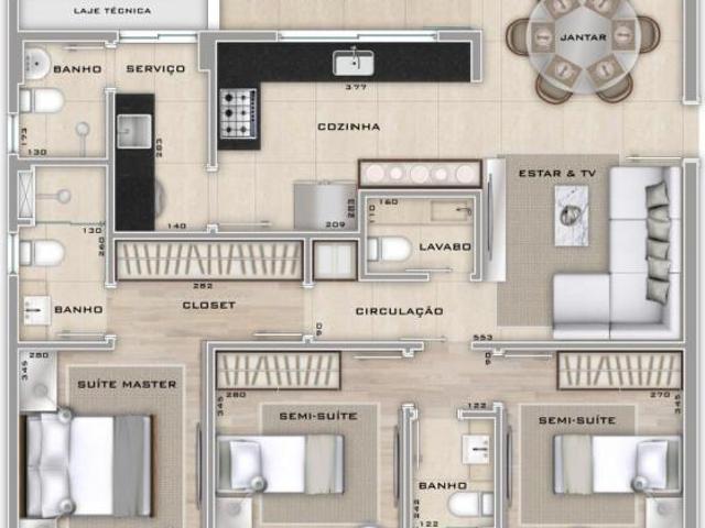 Apartamento com 3 quartos à venda em Belo Horizonte, no bairro Santo Antônio
