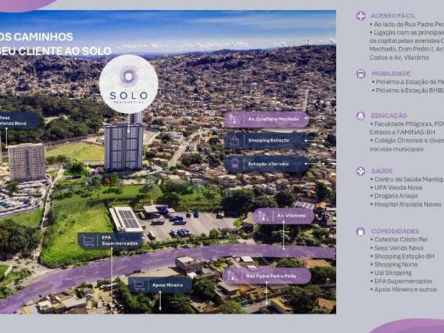 Apartamento com 3 quartos à venda em Belo Horizonte, no bairro Venda Nova