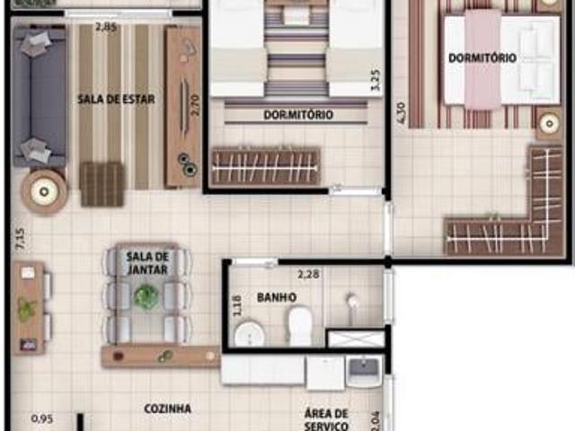Apartamento com 2 quartos à venda em Jundiaí SP!