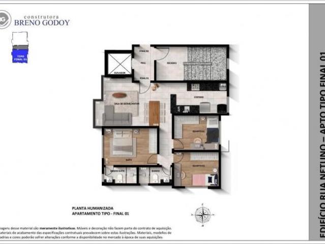 Apartamento com 3 quartos à venda em Sabará, no bairro Ana Lúcia