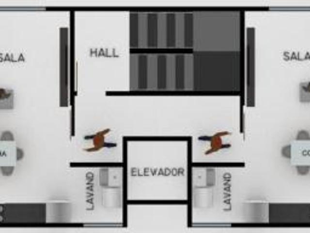 Apartamento com 3 quartos à venda no Bairro Presidente Roosevelt Uberlândia/MG