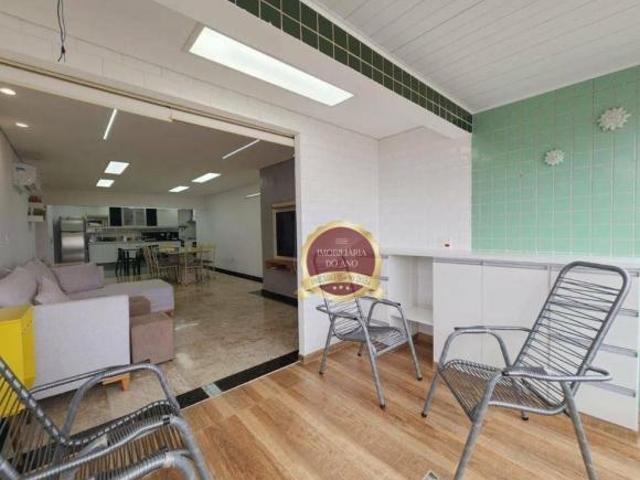 Apartamento com 3 quartos e 3 vagas com vista mar no Canto do Forte em Praia Grande