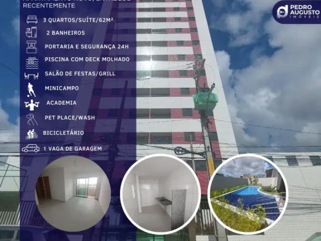 Apartamento com 3 Quartos e 2 banheiros à Venda, 62 m² por R$ 379.900