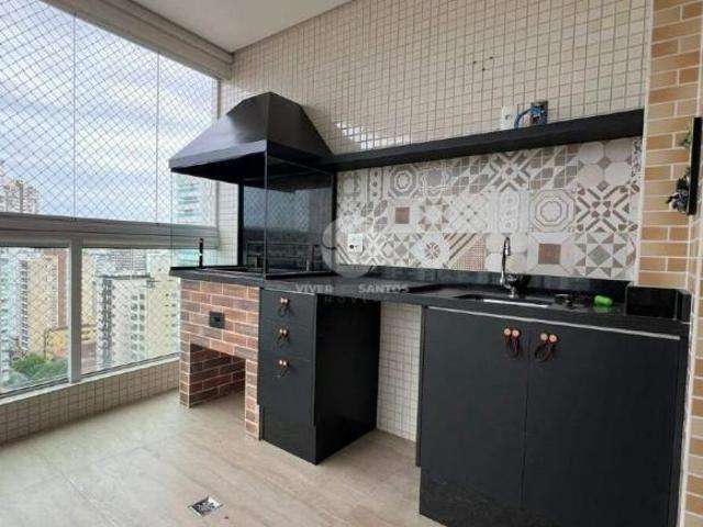 Apartamento com 3 Quartos e 4 banheiros a venda no Boqueirão em Santos