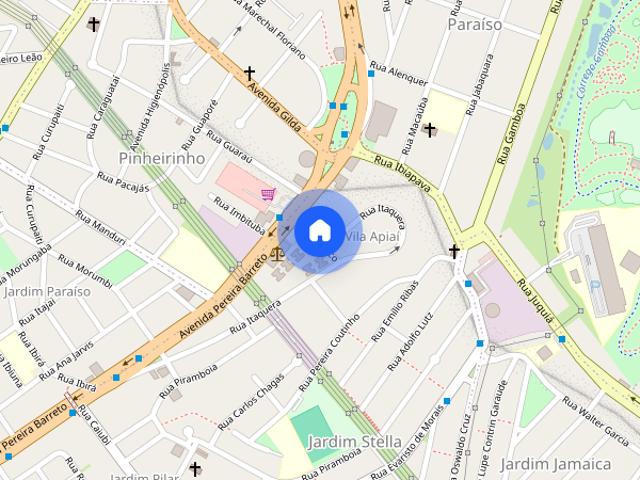 Apartamento com 3 quartos e 70m² para alugar em Jardim Stella, Santo André
