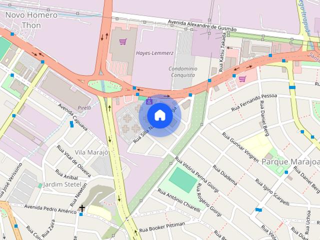 Apartamento com 3 quartos e 70m² para alugar em Parque Marajoara, Santo André