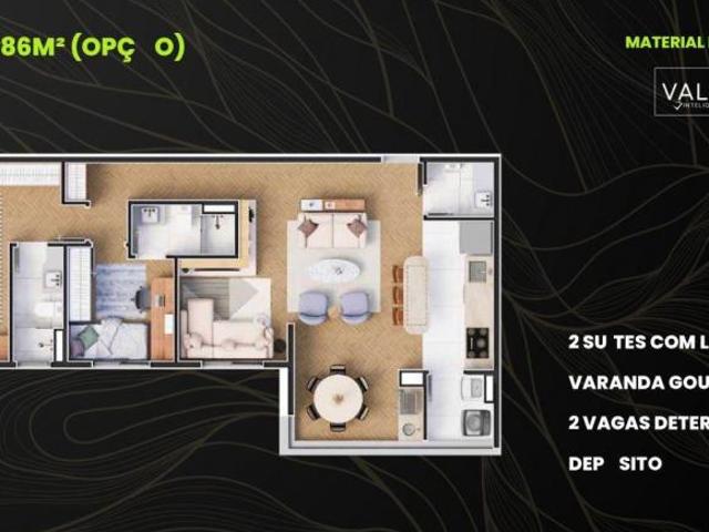 Apartamento com 3 quartos e 86m² Ao lado Morumbi Town na planta com terraço gourmet ampla sacada