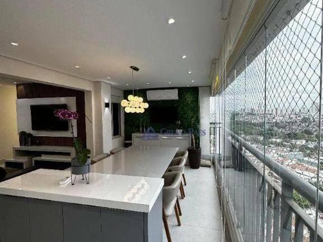 Apartamento com 3 quartos e varanda gourmet 110 m² PORTEIRA FECHADA
