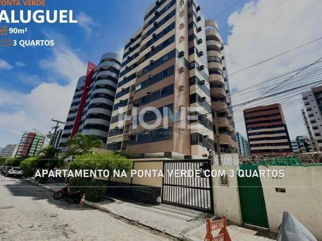 Apartamento com 3 quartos para alugar na Avenida Professor Victal Barbosa, 241, Ponta Verde, Maceió