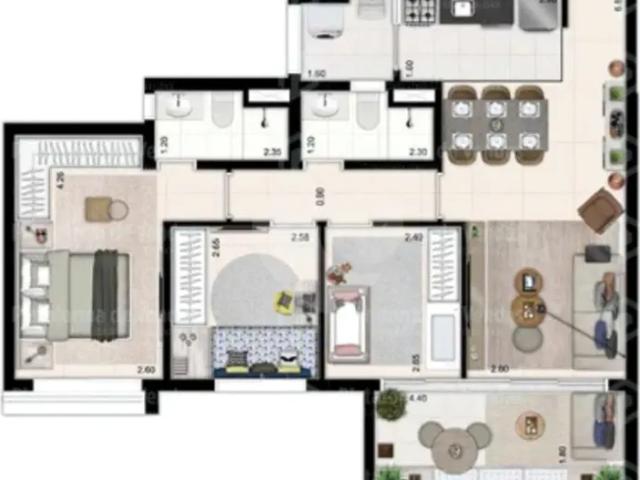 Apartamento com 3 quartos à venda em Vila monumento SP
