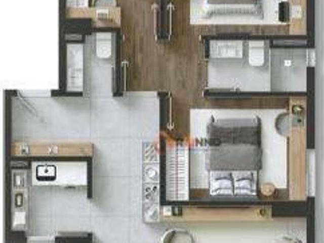 Apartamento com 3 dormitórios à venda, 118 m² no bairro Portão Curitiba/PR