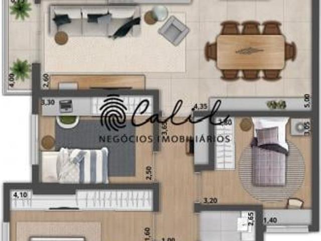Apartamento com 3 quartos 1 suíte, 90,15m² à venda por R$ 765.000,00 Edifício Edras Residence, Ri