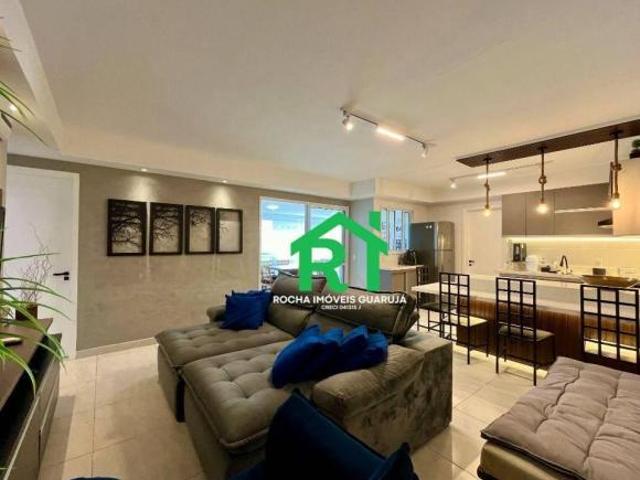 Apartamento com 3 quartos 2 suítes, 2 vagas e lazer, à venda na Pitangueiras, Guarujá