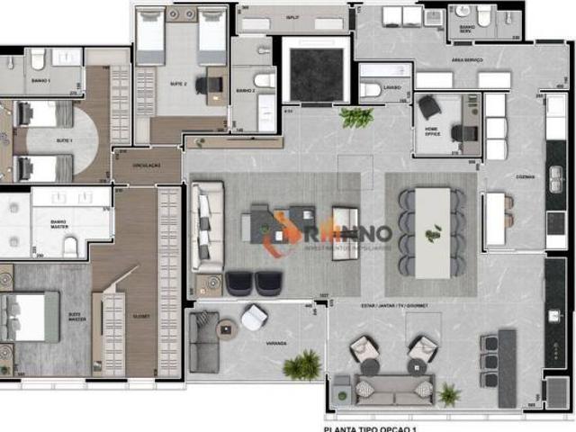 Apartamento com 3 suítes, 227 m² no bairro Ecoville