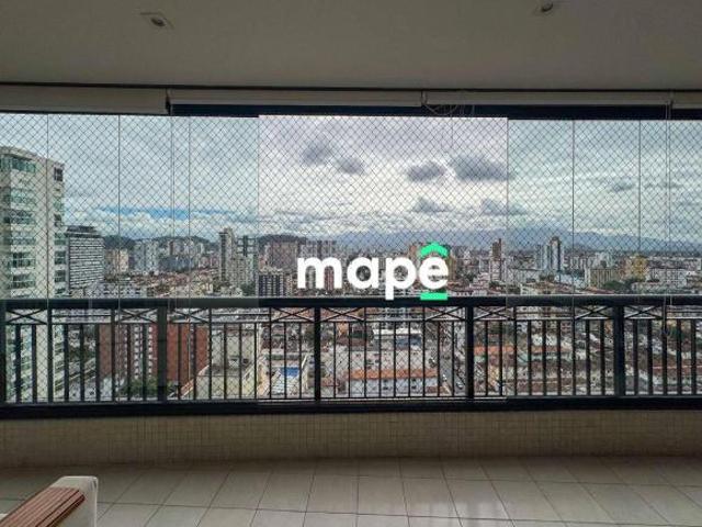 Apartamento com 3 suítes à venda, 204 m² Boqueirão Santos/SP