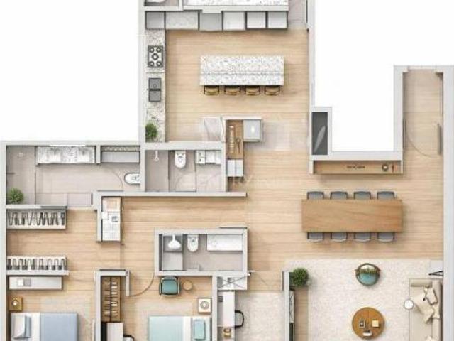 Apartamento com 3 Suítes e 171M2 no Bairro Bela Vista Sp
