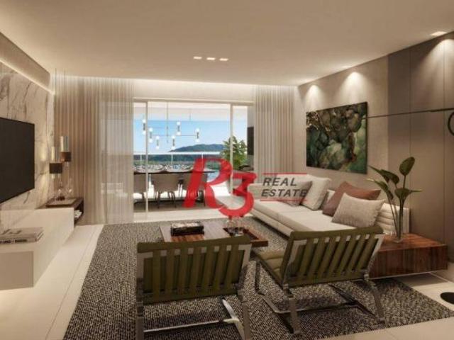 Apartamento com 3 suítes frente para o mar à venda, 163 m² por R$ 3.190.000 Ponta da Praia Santo