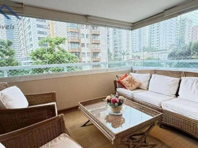 Apartamento com 3 suítes, mobiliado, à venda, 206 m² por R$ 3.200.000 Campo Belo São Paulo/SP