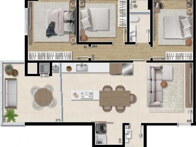 Apartamento com 3 Suítes no Centro de Guaratuba | Condomínio Santa Helena