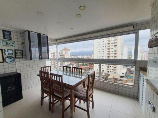 Apartamento com 3 Suítes, Sacada Gourmet e Lazer Completo na Aviação, Praia Grande/SP