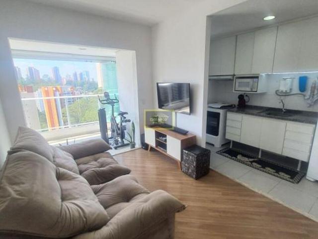 Apartamento com 01 dormitório mobiliado e com vaga para venda na Vila Andrade