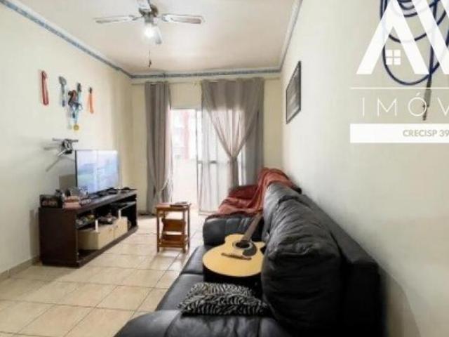 Apartamento com 02 dormitórios, semi mobiliado com 80 M² em Praia Grande, Canto do Forte, 180 metr