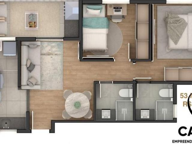 Apartamento com 02 quartos na Guilhermina Esperança!