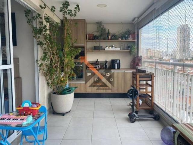 Apartamento com 102m2 no condomínio Grand Club Mooca, 03 Dormitórios sendo 01 Suíte, Varanda Gourmet