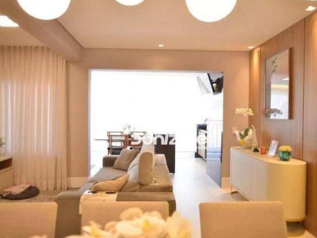 Apartamento com 115 m², 2 suítes, varanda gourmet e lazer completo na Vila Assunção, Santo André – F