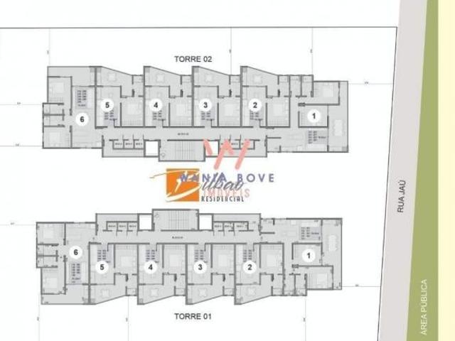 Apartamento com 1 a 3 dormitórios à venda, 44 m² a 124 m² a partir de R$ 255.000 Praia das Palmeir