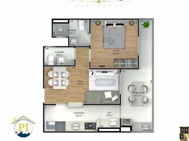 Apartamento com 1 dorm, Canto do Forte, Praia Grande R$ 390 mil, Cod: 2319