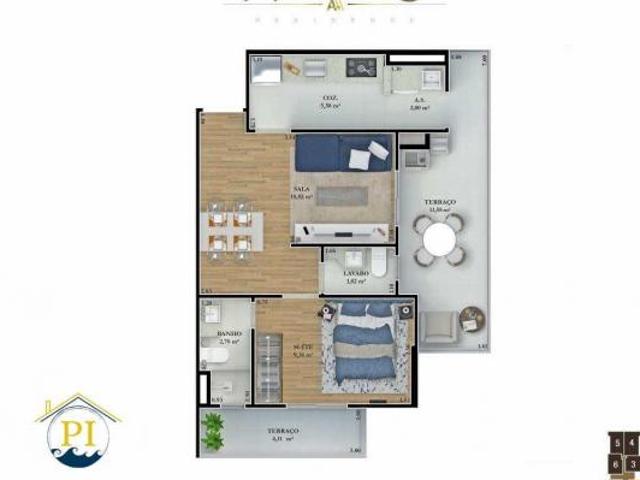 Apartamento com 1 dorm, Canto do Forte, Praia Grande R$ 395 mil, Cod: 2315