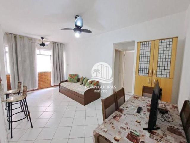Apartamento com 1 dormitório no Centro do Guarujá na segunda quadra da Praia das Pitangueiras