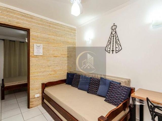 Apartamento com 1 dormitório à venda, 27 m² por R$ 220.000 Canto do Forte Praia Grande/SP