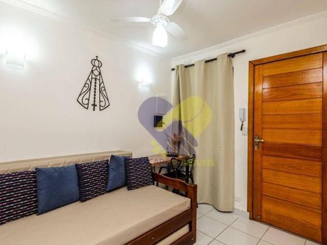 Apartamento com 1 dormitório à venda, 27 m² por R$ 220.000,00 Canto do Forte Praia Grande/SP