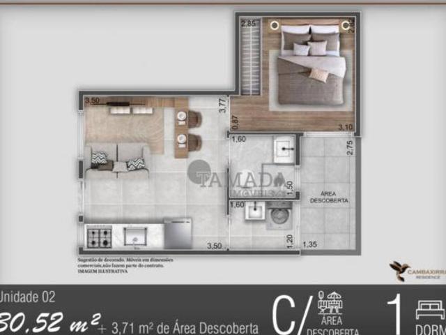 Apartamento com 1 dormitório à venda, 30 m² por R$ 230.000,00 Cidade Antônio Estevão de Carvalho
