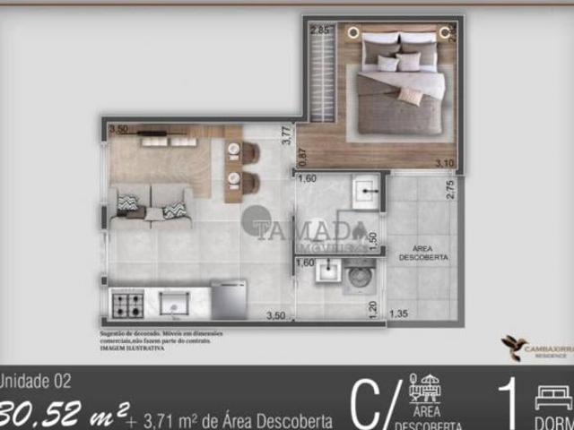 Apartamento com 1 dormitório à venda, 30 m² por R$ 230.000,00 Cidade Antônio Estevão de Carvalho