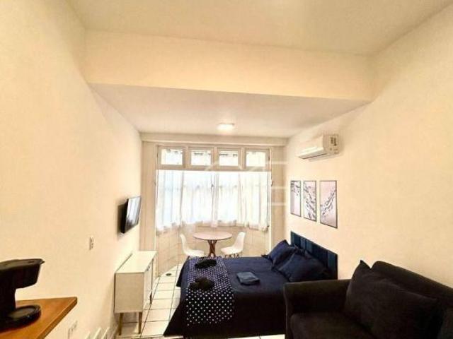 Apartamento com 1 dormitório à venda, 30 m² por R$ 370.000,00 Embaré Santos/SP