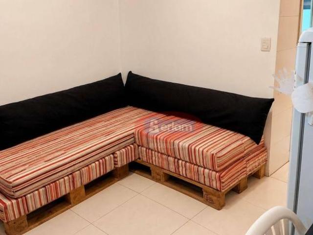 Apartamento com 1 dormitório à venda, 32 m² por R$ 280.000,00 Aparecida Santos/SP